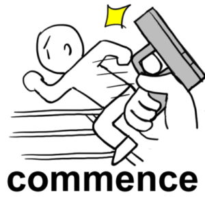 【イラスト】commenceの意味、読み方－beginとの違いは？ | イラストと語呂合わせで覚える英単語