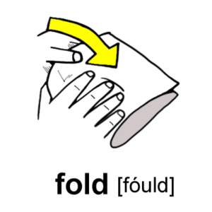 foldの意味、読み方 | イラストと語呂合わせで覚える英単語