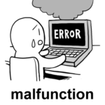 malfunctionの意味、読み方 | イラストと語呂合わせで覚える英単語
