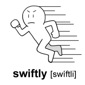 swiftly[副]素早く-as swiftly as possible、swiftly and efficiently の意味は ...