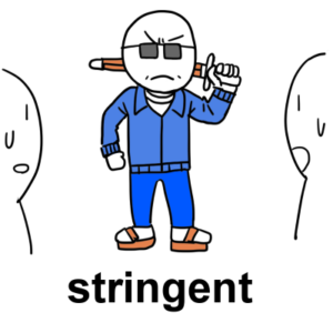 stringentの意味、読み方－stringentとstrictの違いは？ | イラストと語呂合わせで覚える英単語