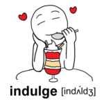 【イラスト】英単語「indulge」の意味-契約書のindulgenceとは？ | イラストと語呂合わせで覚える英単語